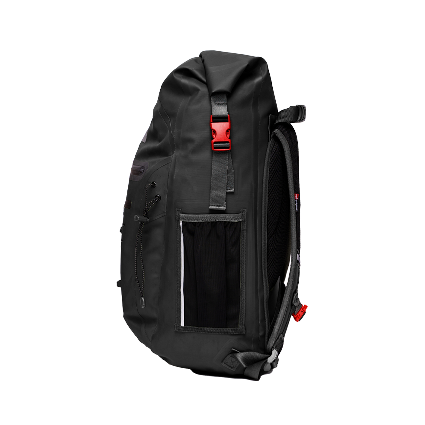 Red Original Adventure Waterproof Backpack 30L - Obsidian Black