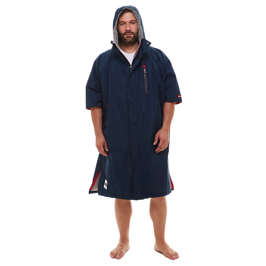Red Original Men's Short Sleeve Pro Dry Change Robe EVO - Navy