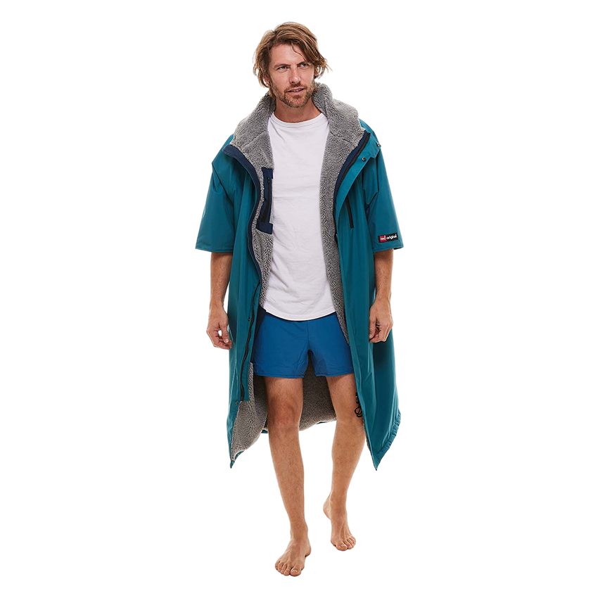 Red Original Men's Short Sleeve Pro Dry Change Robe EVO - Teal