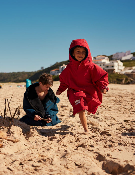 Kids Waterproof Changing Robes – Red Equipment - UK