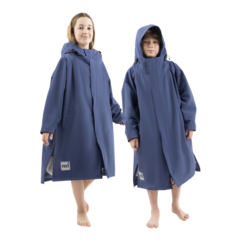 Red Equipment Kids’ Long Sleeve Dry Waterproof Changing Robe - Navy ...