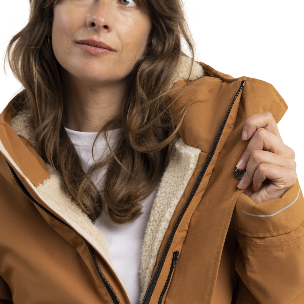 Red Equipment | Women's EVO Slim Fit Waterproof Parka Jacket - Caramel ...