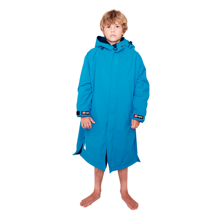 Red Original Kids Waterproof Dry Pro Robe - Marine