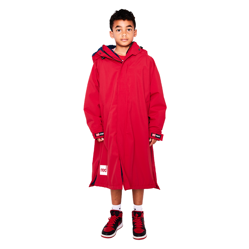 Red Original Waterproof Kids Dry Pro Robe - Red