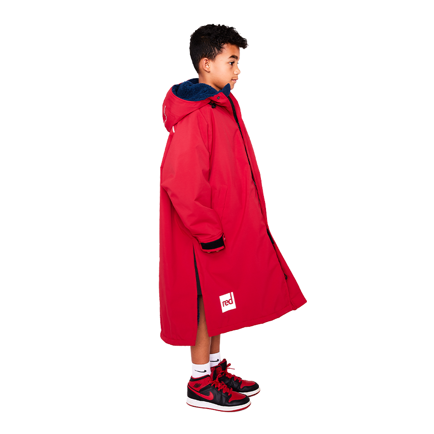 Red Original Waterproof Kids Dry Pro Robe - Red