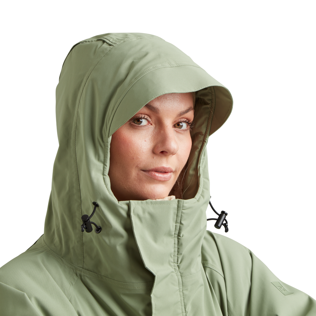 Women's Long Sleeve Dry Waterproof Changing Robe Alter Evo-Sage Green ...