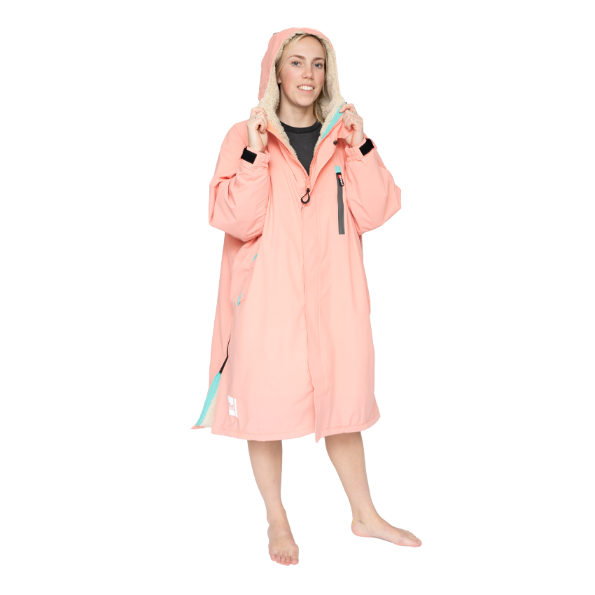Red Original Women's Long Sleeve Pro Dry Change Robe EVO - Coral