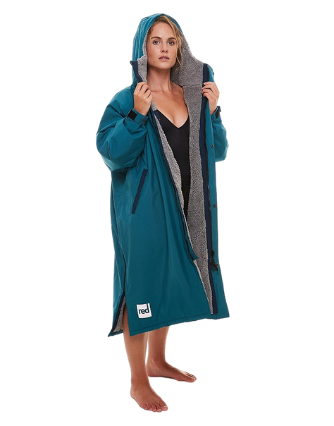 Red Original Women's Long-Sleeve Waterproof Changing Robes