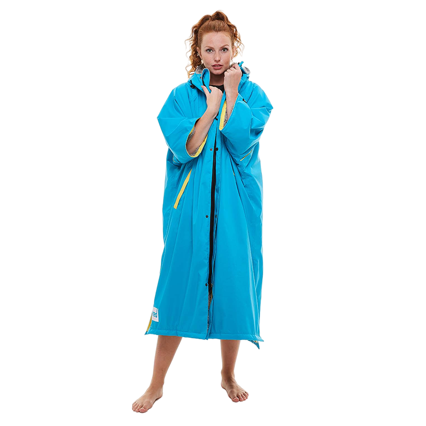 Red Original Women's Short Sleeve Pro Dry Change Robe EVO - Hawaiian Blue